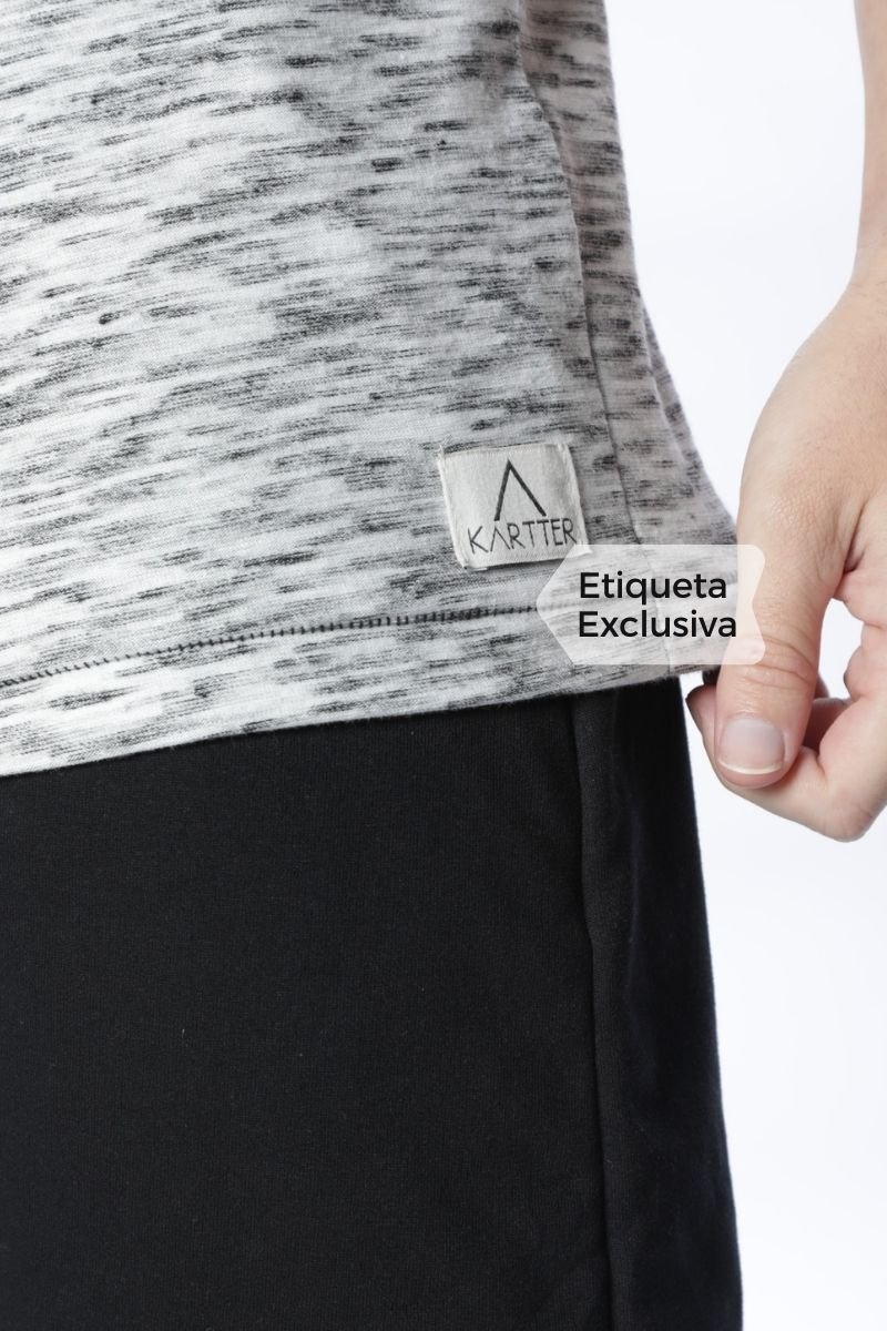 Camiseta Masculina Kartter Jet Gola Preta